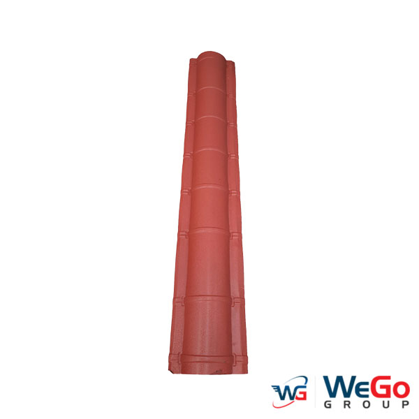 Glazed Ridge / Roll Top - Tile Red Matt - 2M X 330MM - WeGo Group (K ...